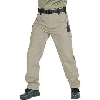 Generic Pantalon cargo imperm&eacute;able et respirant l&eacute;ger &agrave; taille &eacute;lastique pour homme - Pantalon l&eacute;ger pour la randonn&eacute;e, le travail, le sport, la course &agrave; pied