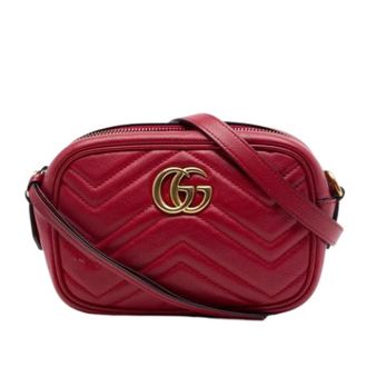 Gucci Pre-owned Quilted Crossbody Bag - - Pre-owned - Damen - Rot - ONE SIZE