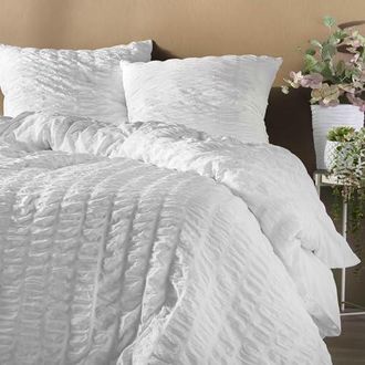 Douceur d'Intérieur douceur dIntérieur Plissia Bettwäschegarnitur, 3-teilig (240 x 220 cm), Mikrofaser, plissiert