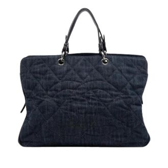 Chanel Pre-owned Vintage Quilted Denim Tote - - Pre-owned - Damen - Blau - ONE SIZE