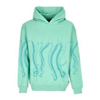 Octopus Outline Hoodie Mint Leichter Sweatshirt - - Sweatshirts & Hoodies - Herren - Gr&uuml;n - M