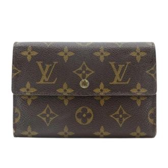 Louis Vuitton unisex, Pre-owned, Brun, Taille: ONE Size Portefeuille en Toile Pre-owned