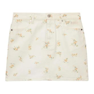 Msgm Minirock mit Blumendruck - - Skirts - Damen - Wei&szlig; - S