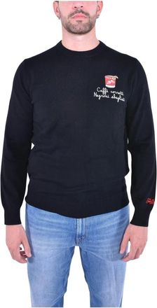 MC2 Saint Barth Homme, Pulls, Noir, Taille: M Pull col rond élégant