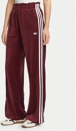 adidas Jogginghose Velour LG4291 Dunkelrot Loose Fit