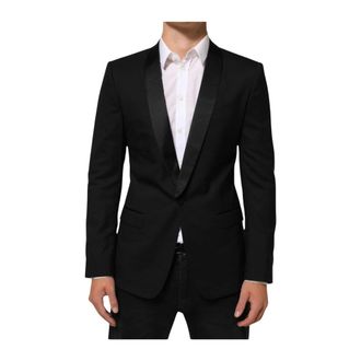 Dolce & Gabbana Martini 1-Knopf Anzug Sakko - - Jackets - Herren - Schwarzk - M