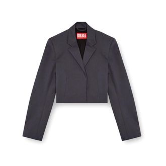 Diesel Gek&uuml;rzter Blazer mit Kerbrevers - - Jackets - Damen - Grau - L