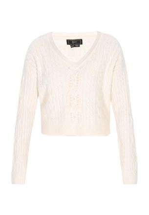 Faina Pullover Frauen cremefarben