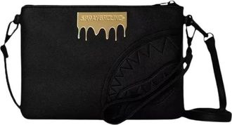Sprayground Sprayground, Femme, Sacs, Noir, Taille: ONE Size Gold Brick Luxe Crossover Clutch