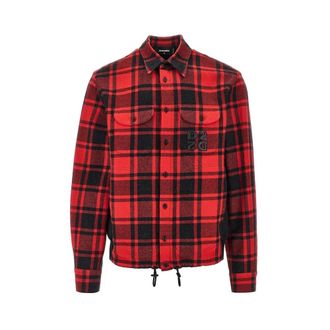 Dsquared2 Hybrid Overshirt mit Kordelzug - - Shirts - Herren - Rot - L