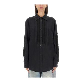Our Legacy Sincere Shirt - - Blouses & Shirts - Damen - Schwarzk - M