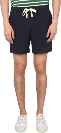 Howlin Homme, Shorts, Bleu, Taille: L Short textur&eacute; &agrave; cordon de serrage