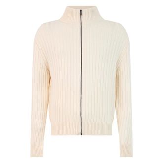 Herno Strickjacke mit durchgehendem Rei&szlig;verschluss - - Knitwear - Herren - Beige - L