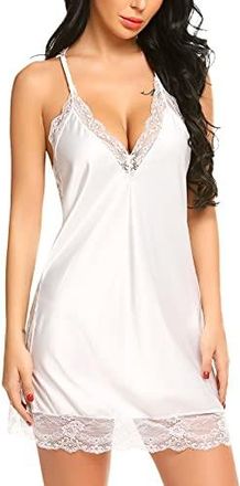 Generic Nuisette Femme Sexy Sensuelle Chemisette De Nuit Kimono Peignoir Nuisette éRotique Longue Fond De Robe Feminin vêtement de Nuit Pyjamas séduction en S