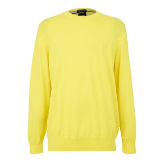 HUGO BOSS Pascas Pullover f&uuml;r Herren, gewebter Stoff (Leuchtend Gelb)