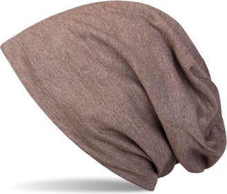 styleBREAKER Unisex Beanie M&uuml;tze Einfarbige mit Thermo-Fleece Futter, warme Winter M&uuml;tze gef&uuml;ttert 04024008, Farbe:Braun