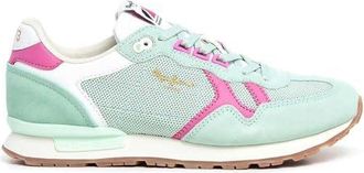 Pepe Jeans London Brit Retro Leather Sneakers Green