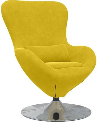 vidaXL Eiersessel Gelb 63 x 73 x 90 cm Samt Vidaxl