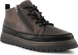 Bugatti Herren Schuhe grau Glattleder