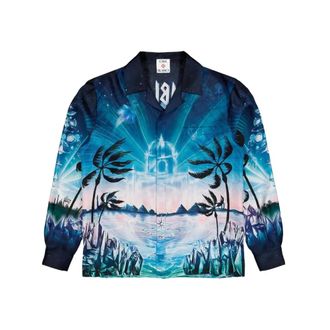 Casablanca Crystal Alchemy Hemdkragenhemd - - Shirts - Herren - Blau - M
