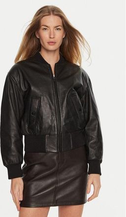 Serge Pariente Lederjacke Thylane Schwarz Regular Fit