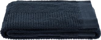 Zone Denmark Classic Handtuch, weiches Handtuch mit hoher Saugfähigkeit, 100% Baumwolle, 70 x 50 cm, dunkelblau