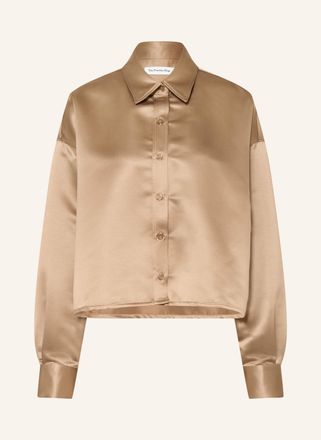 Frankie Shop Hemdbluse Arlen Aus Satin beige