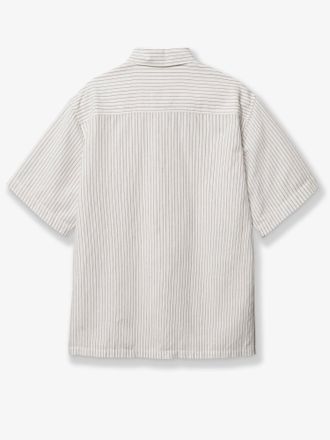 Woodbird Mens Shirt Wbwang Linen-Cotton White