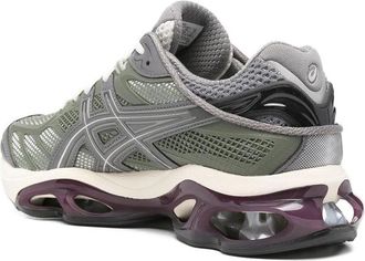 Asics Cushioned Panelled Sneakers - Green