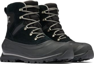 Sorel BUXTON LACE WATERPROOF Schneestiefel für Herren, Schwarz (Black x Quarry), 41.5 EU