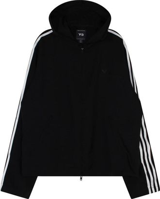 Yohji Yamamoto Homme, Sweatshirts et sweats &agrave; capuche, Noir, Taille: M Hooded Track Top 3-Stripes