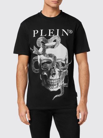 Philipp Plein T-shirt en coton avec imprim&eacute; serpent et t&ecirc;te de mort