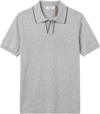 KANGRA Homme, Tops, Gris, Taille: M Polo en maille de coton