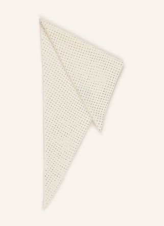 Maje Dreieckstuch Mit Schmucksteinen weiss