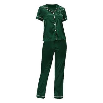 Generic Surv&ecirc;tement en velours pour femme - Motif coeur - Grande taille - Galentines - Manches longues - Noeud - V&ecirc;tements de d&eacute;tente dhiver pour la salle de 