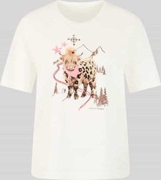 Marc Cain T-Shirt aus Baumwolle mit Motiv-Print