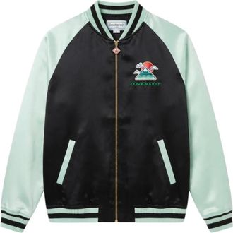 Casablanca Bomber &agrave; logo brod&eacute; - Homme - Vestes - Multicolore - Taille: M