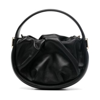 Roger Vivier Slouchy Leder Hobo Bag - - Bags - Damen - Schwarzk - ONE SIZE