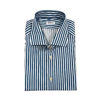 Kiton Homme, Chemises, Bleu, Taille: M Chemise habill&eacute;e ray&eacute;e