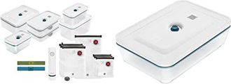 Zwilling Kit de démarrage de Mise sous Vide Fresh & Save, en Plastique, 16 unités, La Mer & Fresh & Save Plat à gratin sous Vide, boîte de Conservation avec Co