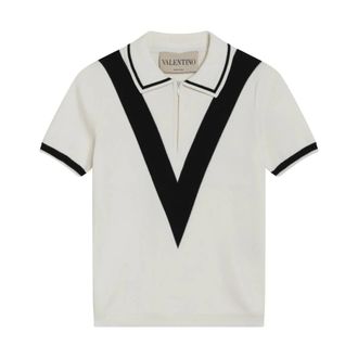 Valentino Garavani Femme, Tops, Blanc, Taille: 38 FR Polo