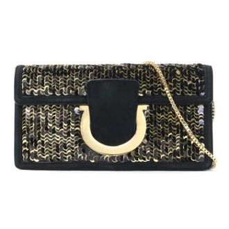 Ferragamo Pre-owned Leder Schultertasche - - Pre-owned - Damen - Schwarzk - ONE SIZE