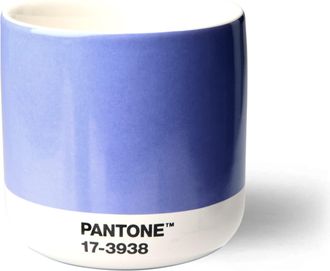 Pantone Porzellan-Thermobecher Cortado, doppelwandig, ohne Henkel, 190ml CoY 2022 Very Peri 17-3938, in Geschenkbox einzeln, 18781