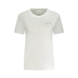 Converse Femme, Tops, Blanc, Taille: 42 FR Hauts & T-shirt en Coton Blanc