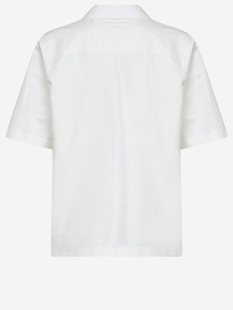Bottega Veneta Mens Bowling Shirt Cotton Poplin White