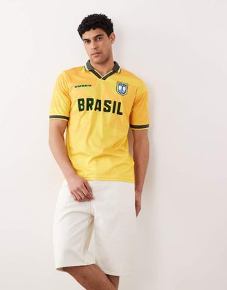 Umbro Brasilien-Trikot in Cyber-Gelb