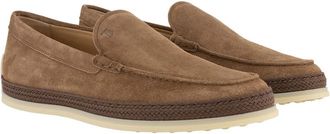 Tod's Tods Loafer - Pantofola Gomma Rafia Tv - Gr. US_10_5 - in Braun - f&uuml;r Damen