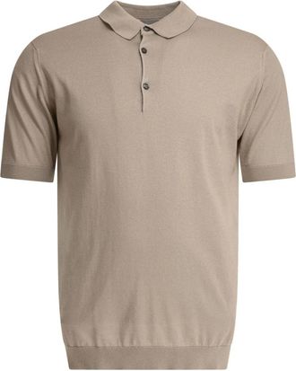 John Smedley Homme, Pulls, Gris, Taille: XL Polo Tricot Manches Courtes