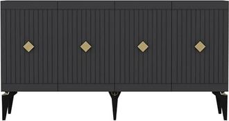 Hanah Home Midas - Anthracite, Gold