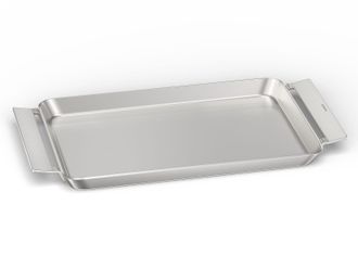 Bosch HEZ9TY010, Teppan Yaki 46 x 23 cm, Flex Bratpfanne, Induktionsgeeignet, Mehrschichtmaterial mit Aluminiumkern, Backofenfest bis 220 Grad Celsius, Edel